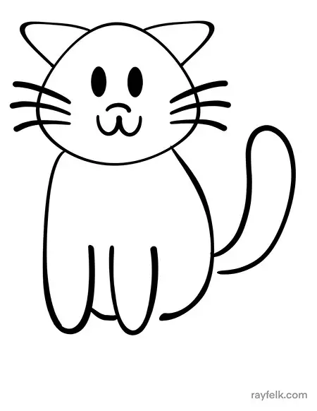 Cat Coloring Pages: Free Printable for Kids and Adults