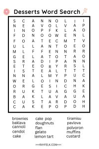 Word Search Puzzle Printable
