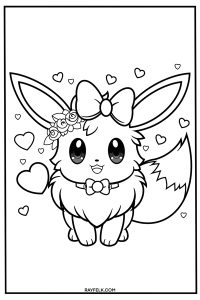 Pokémon Valentines Coloring Pages